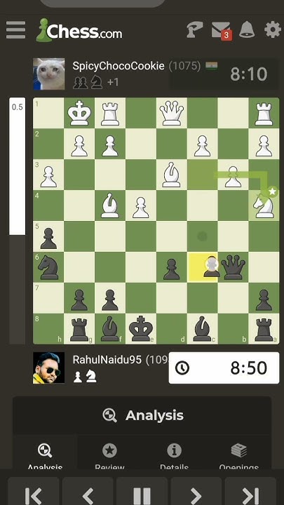 #chessonline chess game online all countryRahul vs SpicyChocoCookie #chessonline chesschess ...