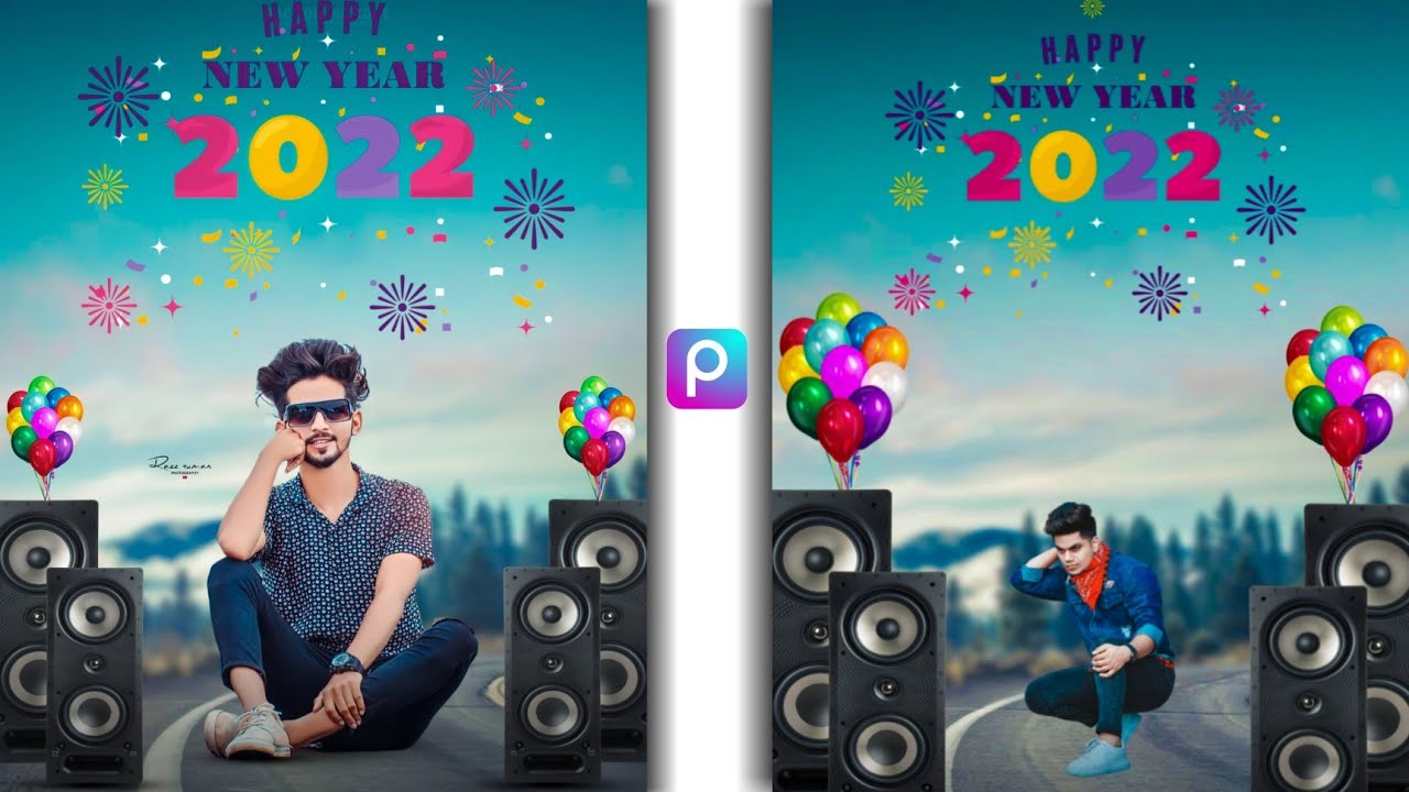 happy new year photo editing 2022 / PicsArt happy new year photo ...