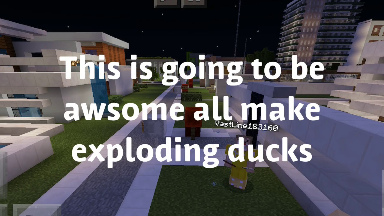 If exploding ducks were on Minecraft - YouTube