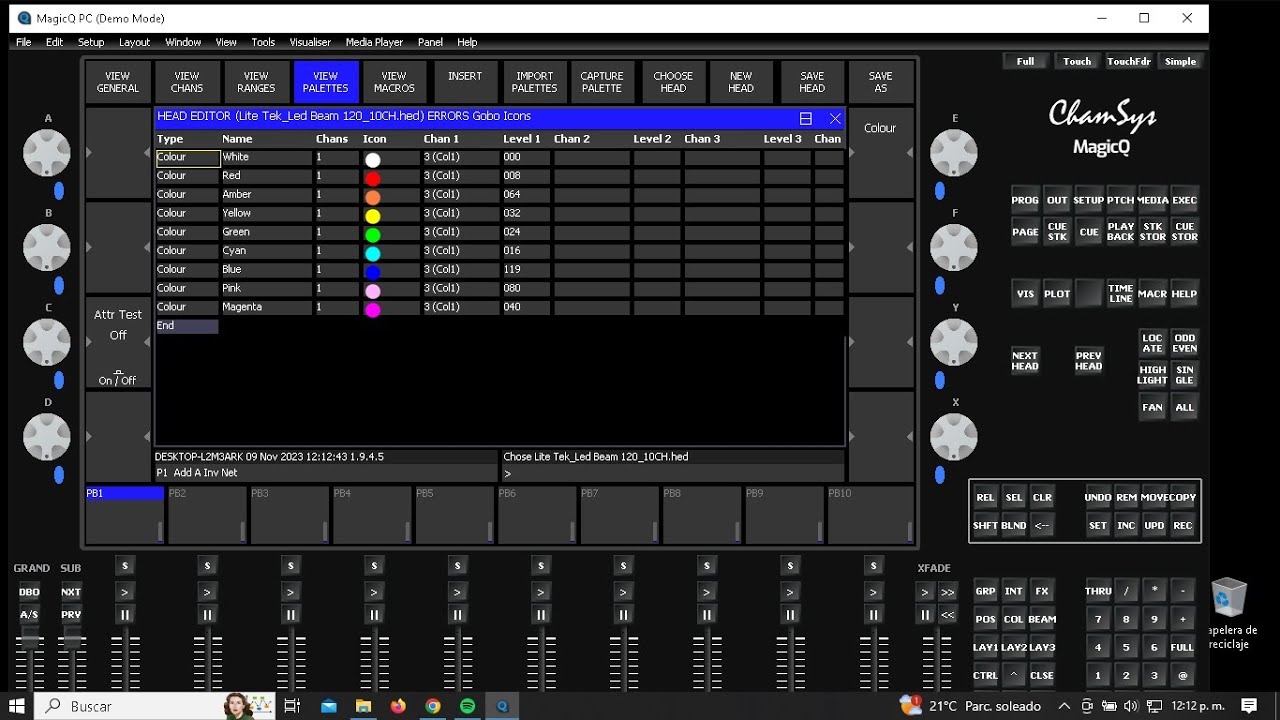 COMO CREAR LIBRERIA EN CHAMSYS MAGICQ PC PARTE 2 - YouTube