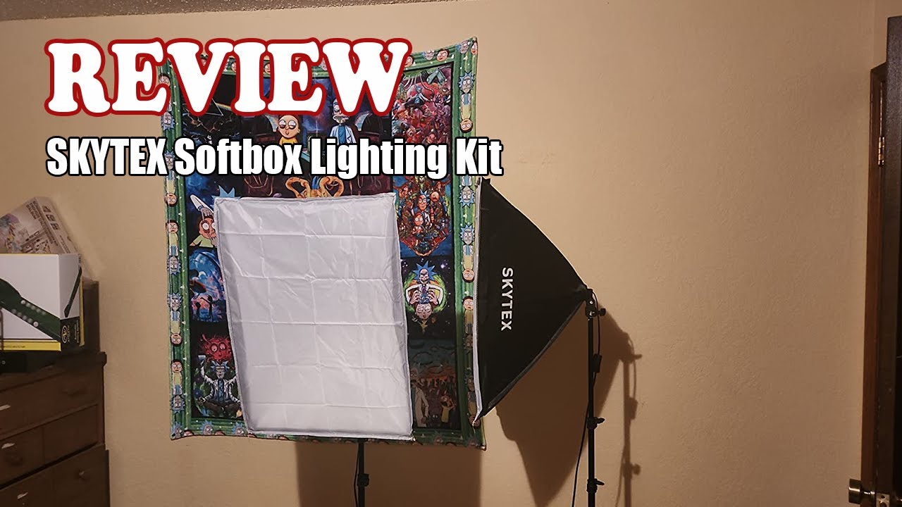 Review SKYTEX Softbox Lighting Kit 2023 - YouTube