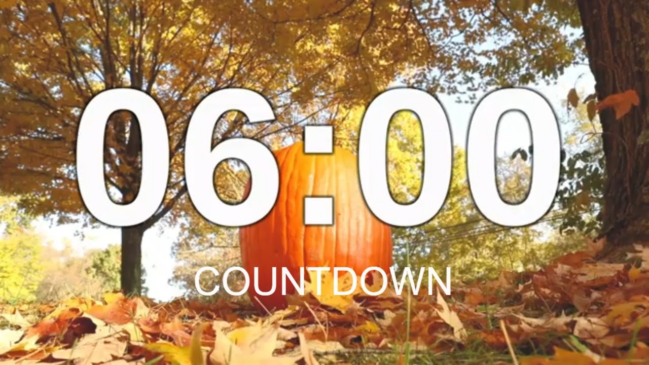 6 minute autumn pumpkin timer - YouTube