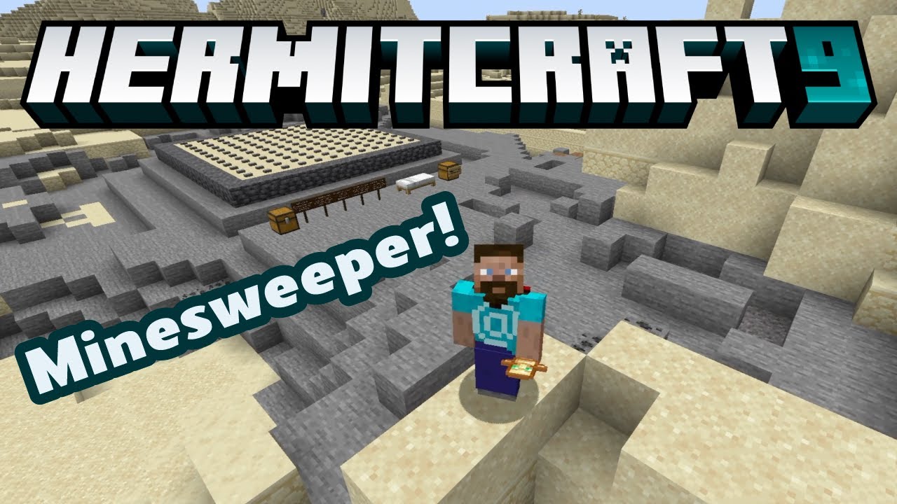 HermitCraft 9 ep 21! Minesweeper! Creepier trees! - YouTube