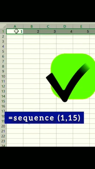How To Use Sequence In Microsoft Excel Education Learning Excel Learnexcel Youtube