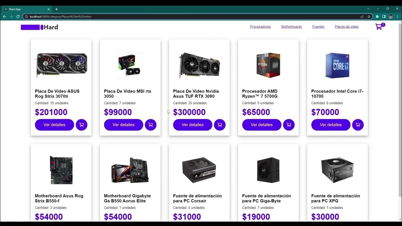 Segundo desafio React Js (parte Dos) | Curso Programacion FrontEnd Coderhouse - YouTube