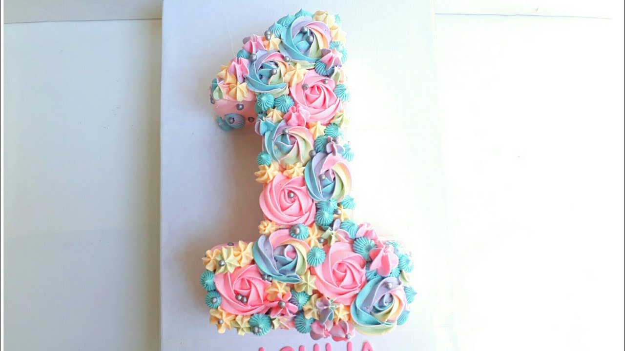 How To Make Number One 1 Cake Decorated With Italian Meringue How To Make Number One 1 Cake Decorated With Italian Meringue