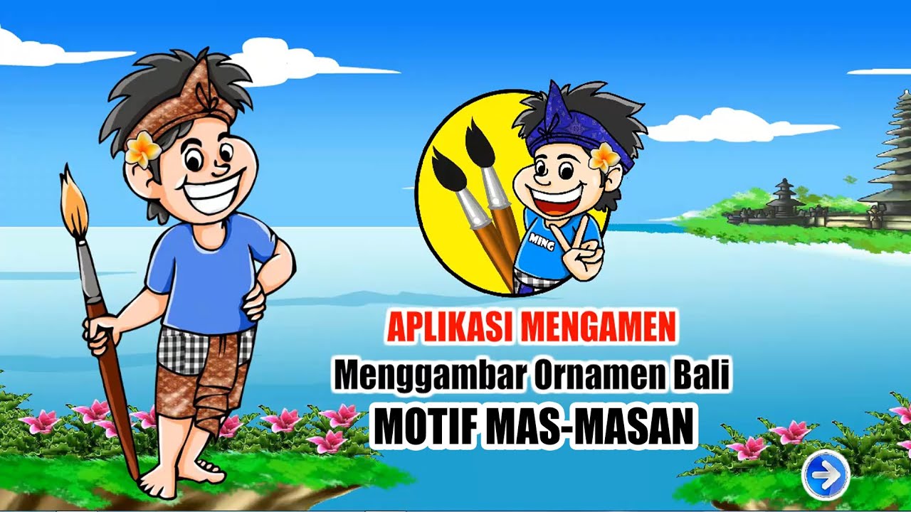 Tutorial Motif Ornamen Bali Mas masan - YouTube