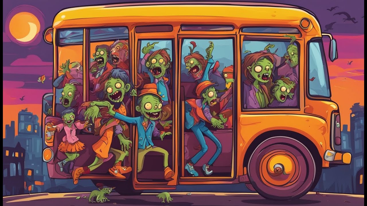 Zombies On the Bus nursery rhyme 🧟‍♀️ 🎃😱 - YouTube
