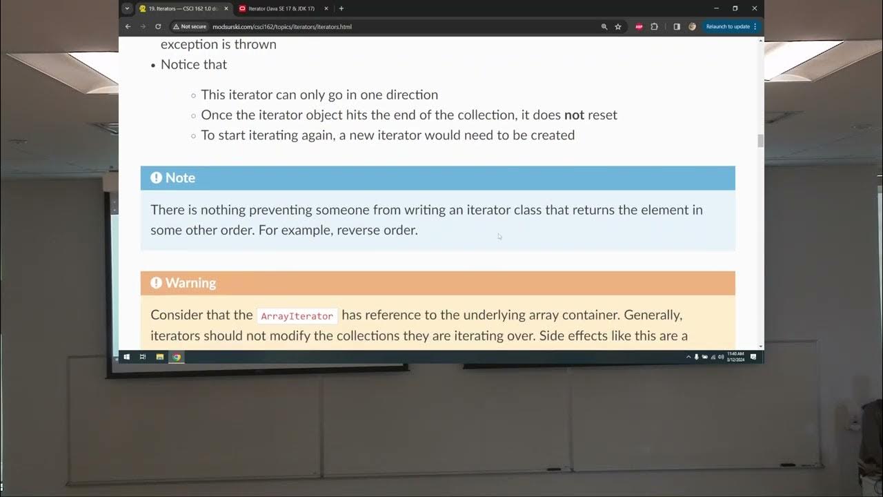 CSCI 162 --- March 12, 2024 - YouTube