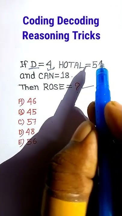 Coding Decoding Coding Decoding Reasoning Tricks Alphabet Analogy