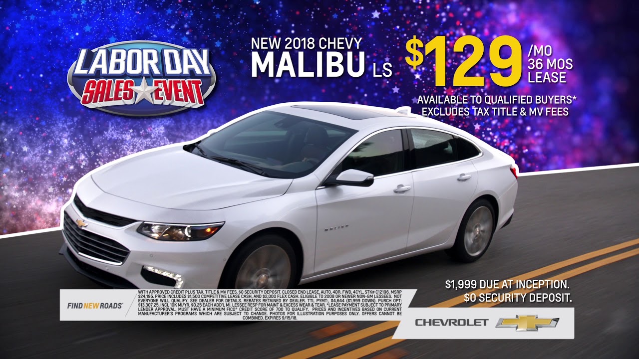 DePaula Chevrolet! Labor Day Sales Event Malibu! - YouTube