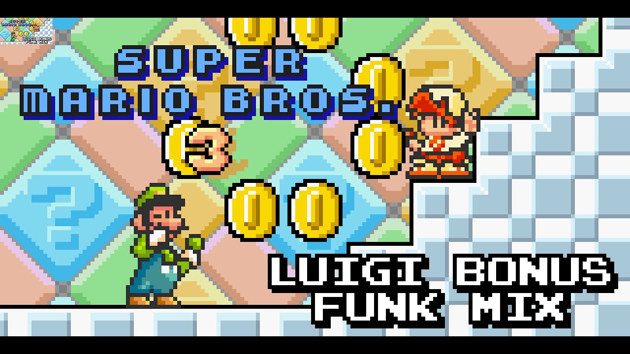 SMB3 Advance 4 Funk Mix Luigi Bonus Song - YouTube