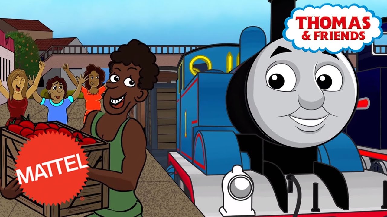 Thomas Joins a Tomato Fight in Spain | Thomas & Friends | Mattel - YouTube