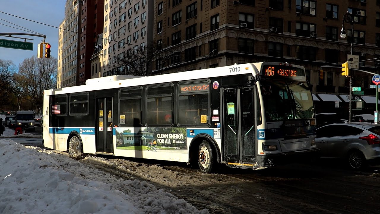 MTA New York City Bus: 2011 Orion VII #7010 on the M86 SBS. - YouTube