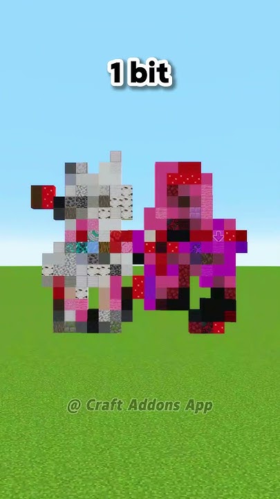 Minecraft Sprunki Wenda X Pinki：64 bits 32 bits 16 bits 8 bits 4 bits 2 bits 1 bit - YouTube