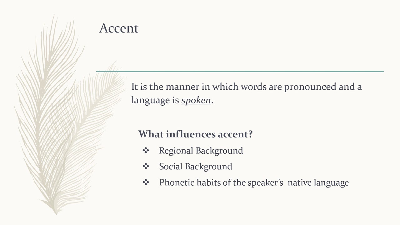 Accent Neutralization - English language - YouTube