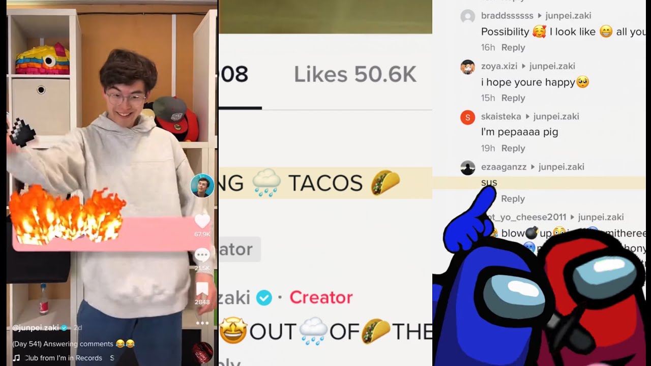 FUNNY TIKTOK MEMES COMMENTS COMPILATION of Junpei zaki - YouTube