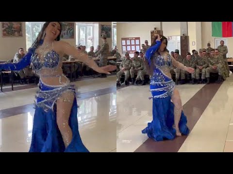 Rəqqasə Aygün Əsgərlərin qarşısında elə rəqs etdi ki???