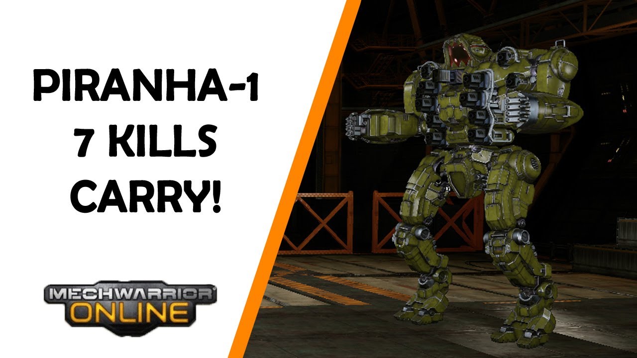 7 KILLS WITH THE PIRANHA-1 BEST LIGHT MECH - Mechwarrior Online MWO ...