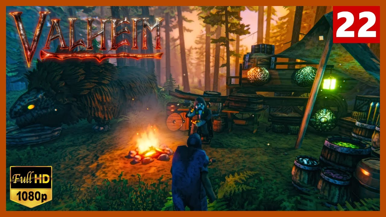 VALHEIM | #22 Descubrimos al mercader y comenzamos a explorar el pantano | VALHEIM Gameplay ...