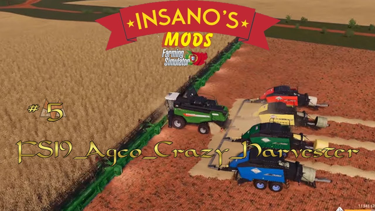 FS19 Agco Crazy Harvester - YouTube