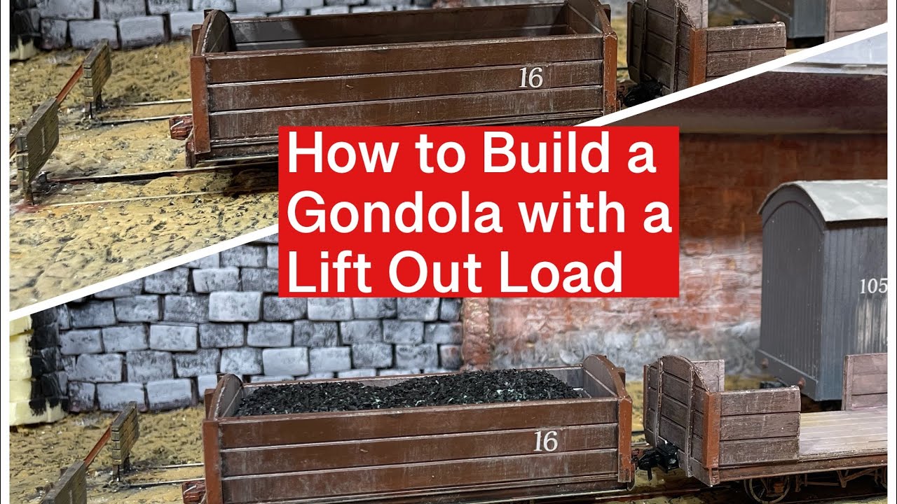 How I made Gondolas with Removable Loads for my Model Railroad - YouTube