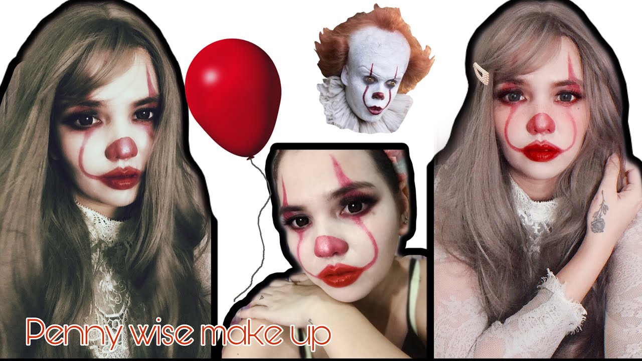 Pennywise Make up Tutorial 🤡🎈 - YouTube