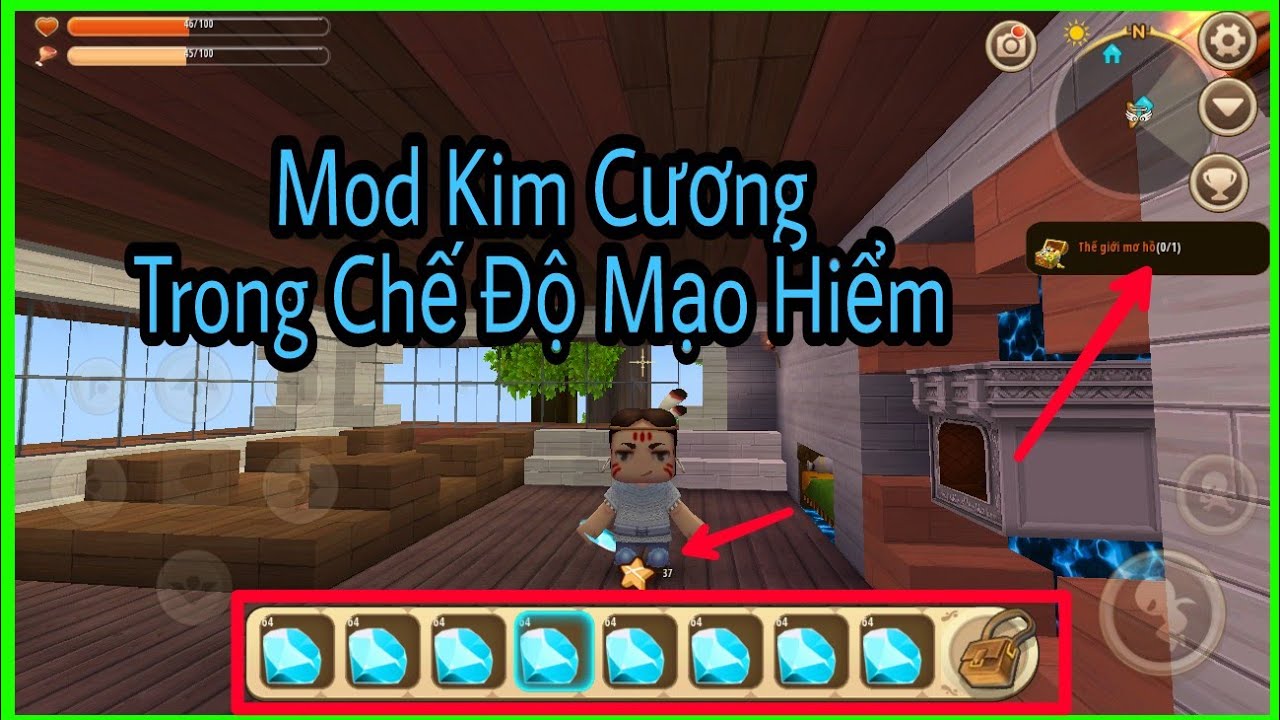 🔥Cách Mod Hack Kim Cương|Vàng|Sắt|Mini World - YouTube