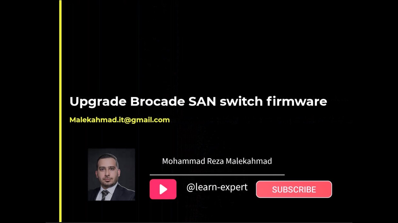 Upgrade Brocade SAN switch firmware - YouTube