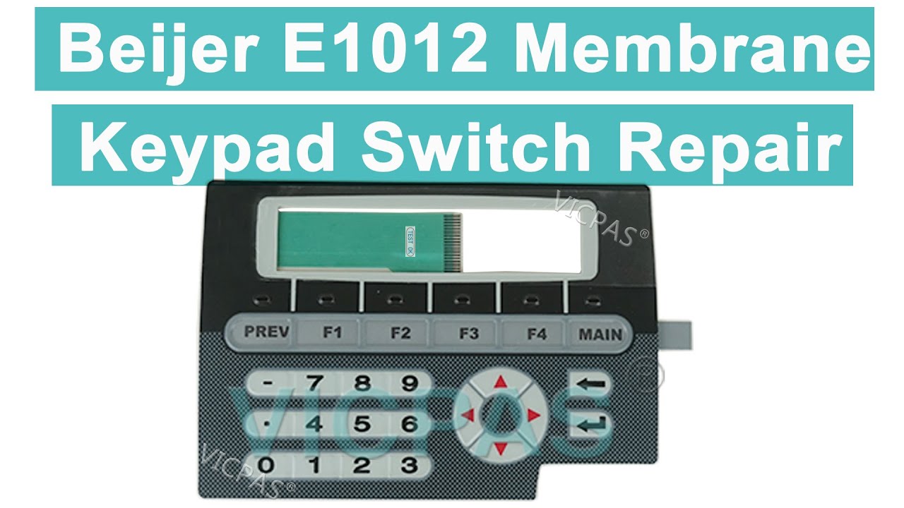For Beijer E1012 Membrane Keypad Switch Repair Parts Replacement - YouTube