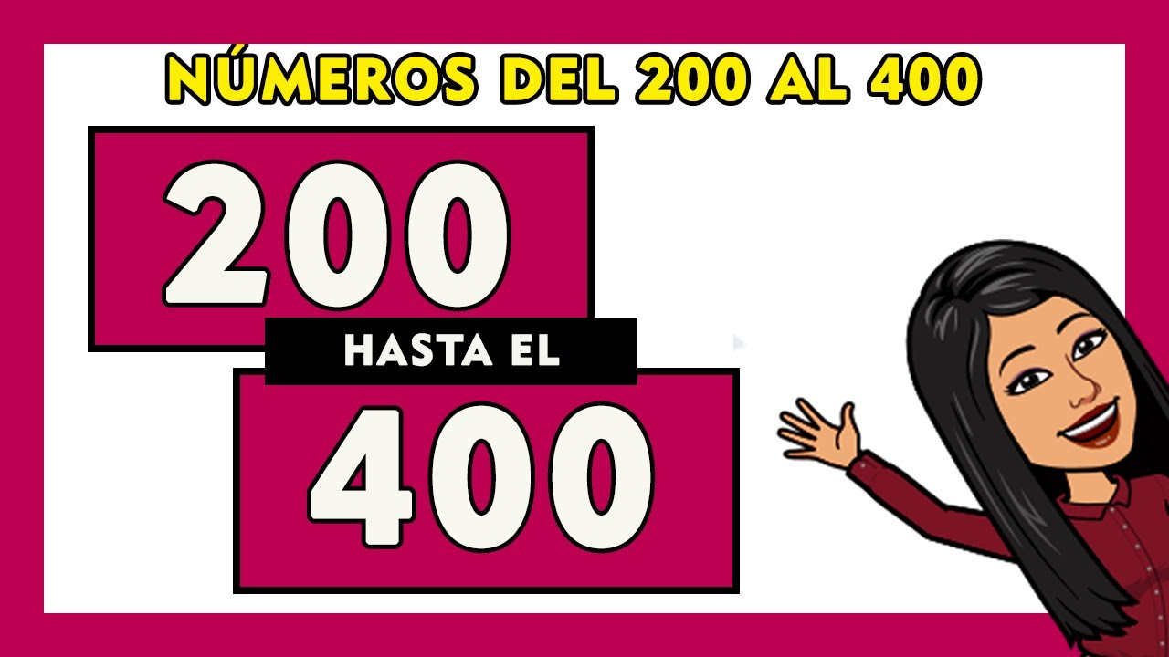 📢Números del 200 al 400 en letras en español | Spanish Numbers 200-400 ...