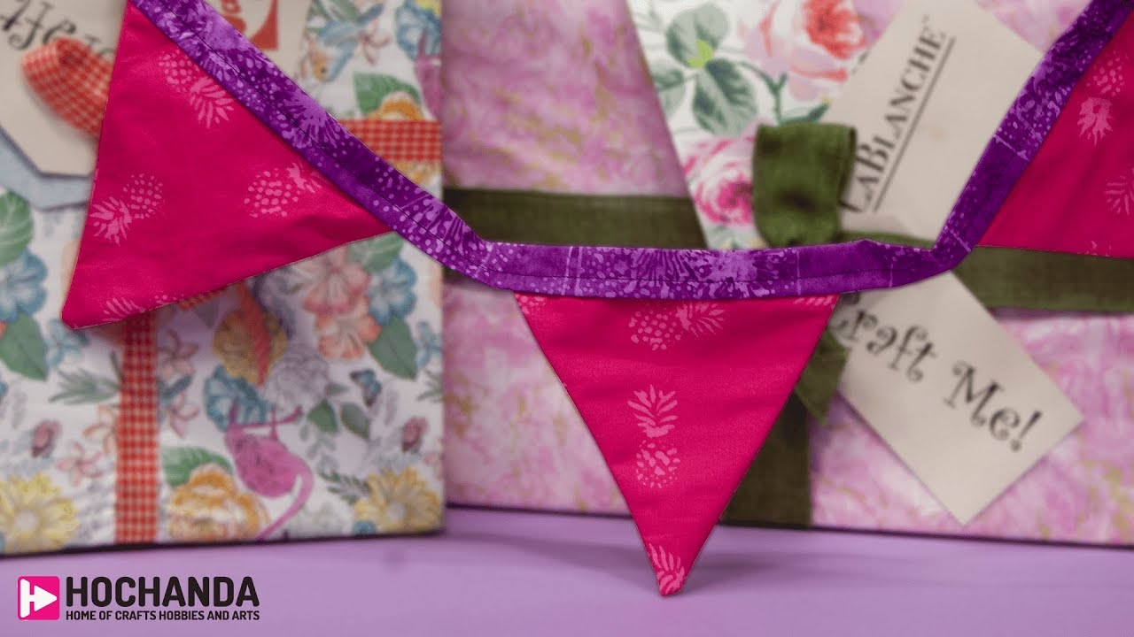 How to make Birthday Bunting - Full Length Tutorial - YouTube