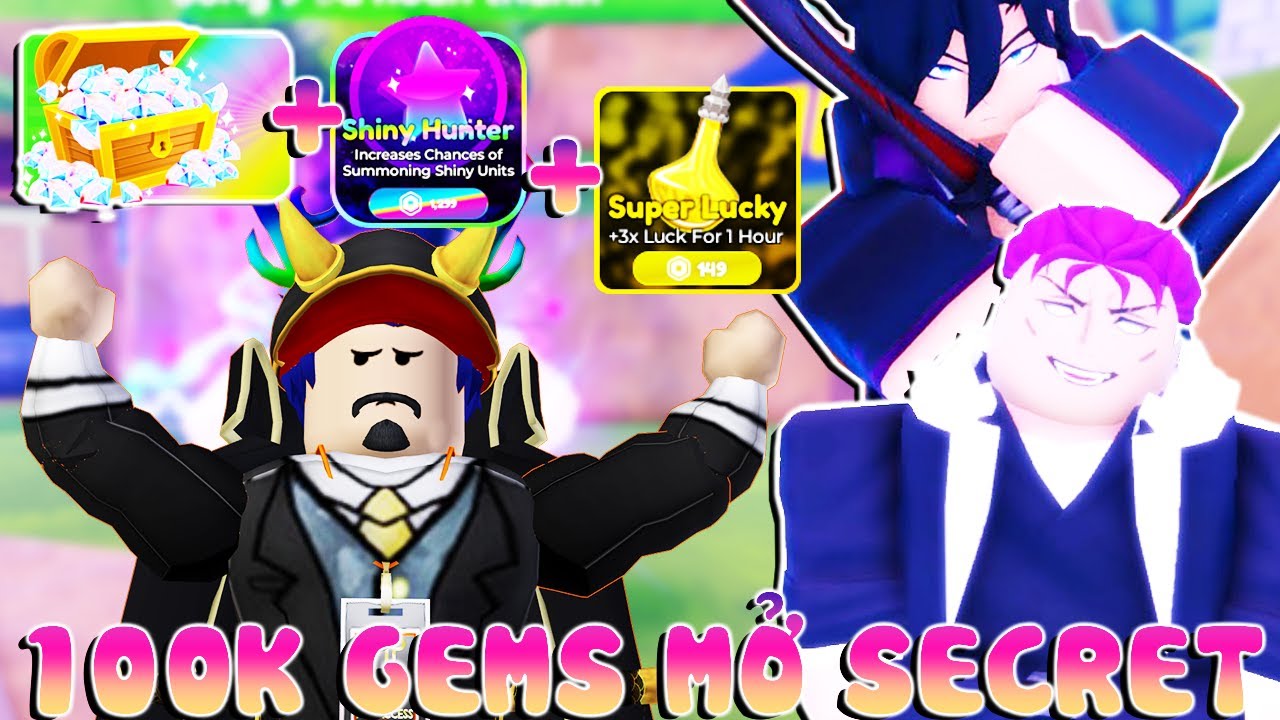 Roblox - CHƠI KHÔ MÁU MUA GAMEPASS SHINY HUNTER DÙNG 100K GEMS QUAY ...