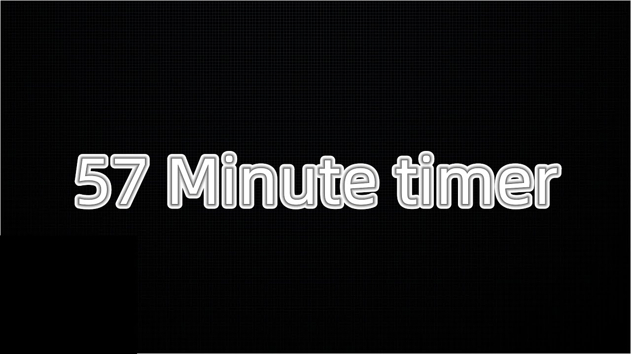57 minutes timer with siren - YouTube