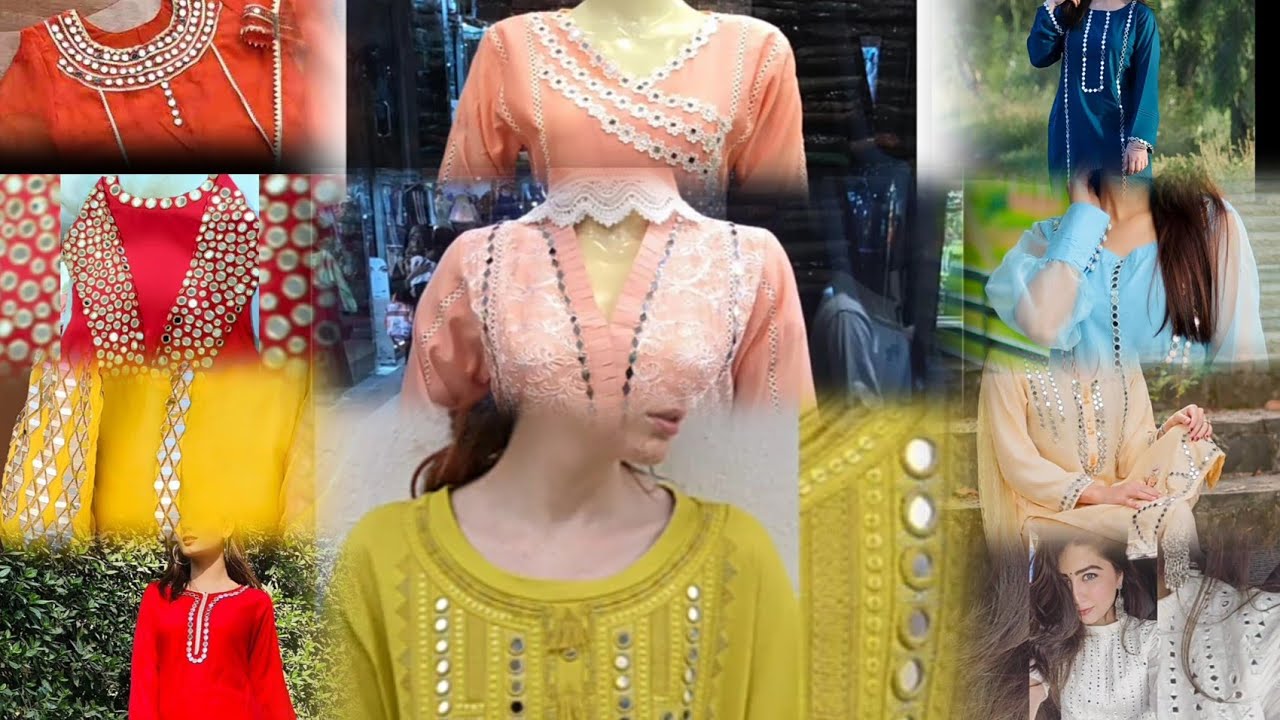 latest mirror lace design ideas|Pakistani dress design with mirror lace ...