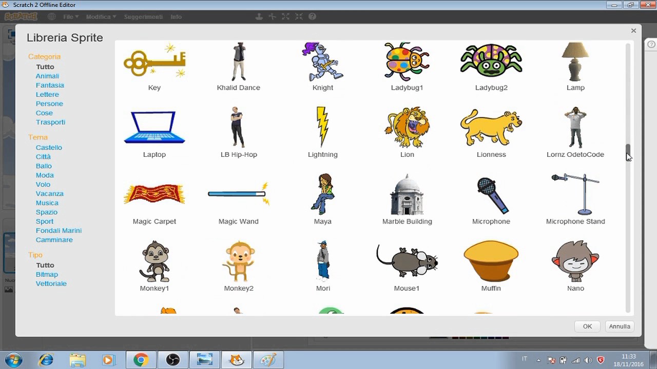 VIDEOLEZIONE ANIMAZIONE 2D SCRATCH - YouTube
