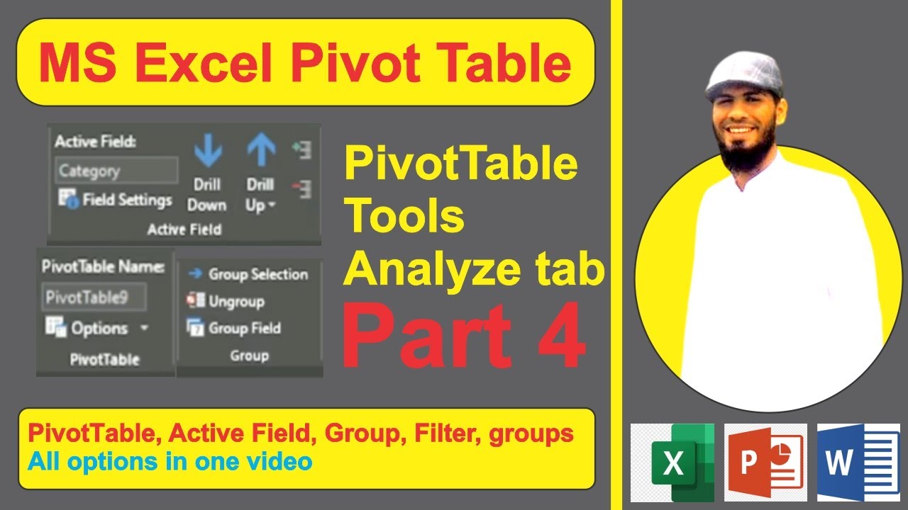 Ms Excel part # 24 | Pivot Table part 4 | Excel | MS Excel Tutorial for ...