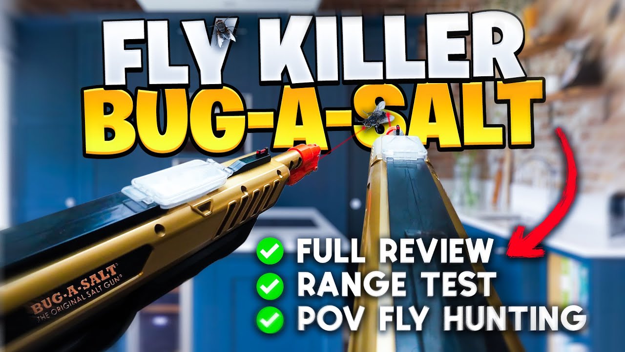 Say Goodbye to Annoying Flies with the BUG-A-SALT Gun! - YouTube