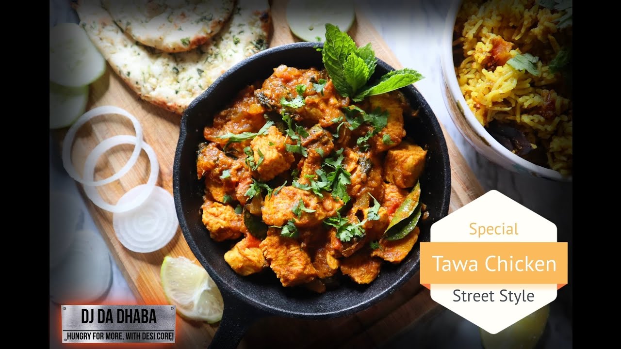 Street Style Tawa Chicken Recipe| Easy Chicken Masala| Tasty Tawa Fry ...