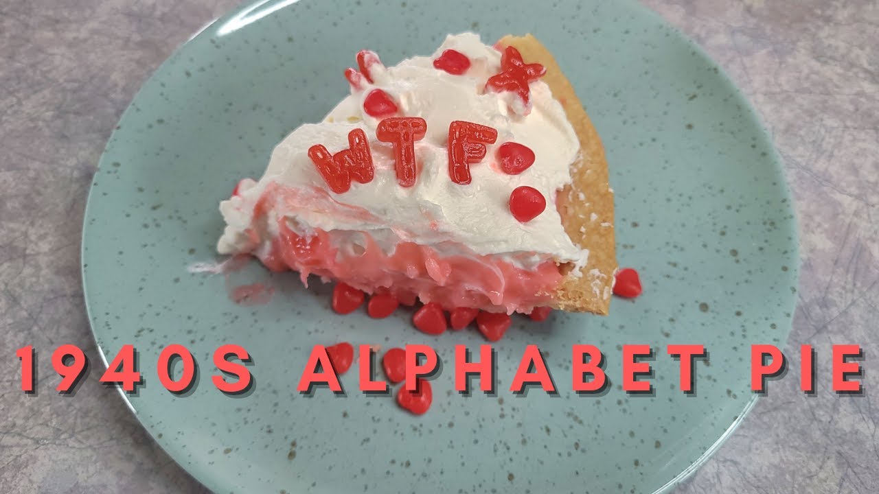 A Valentines Day Pie | 1940s Alphabet Pie Recipe - YouTube