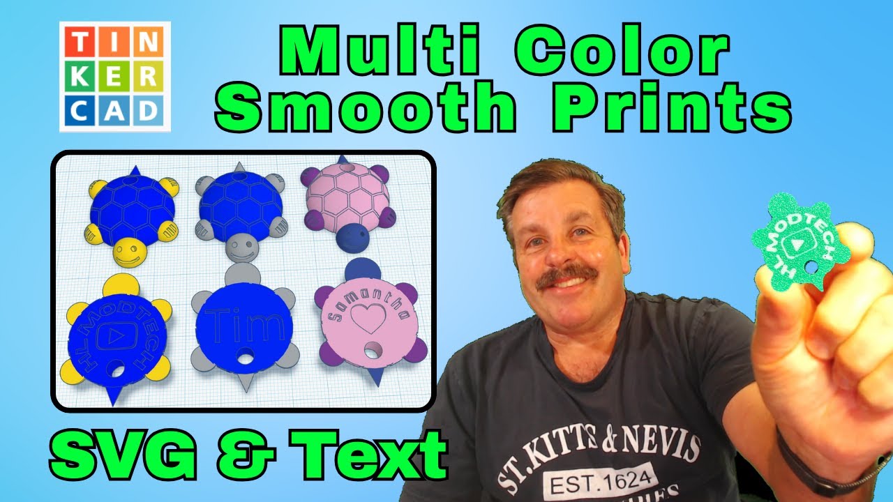 3D Print Multi Color Tinkercad Turtles Bambu Lab SVG Tips & Tricks in ...