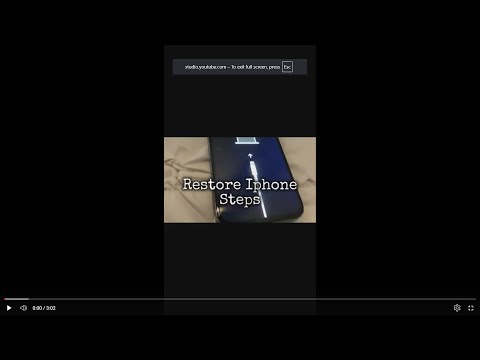 Restore Iphone Steps - error when Restoring iPhone using Apple Devices App on Windows
