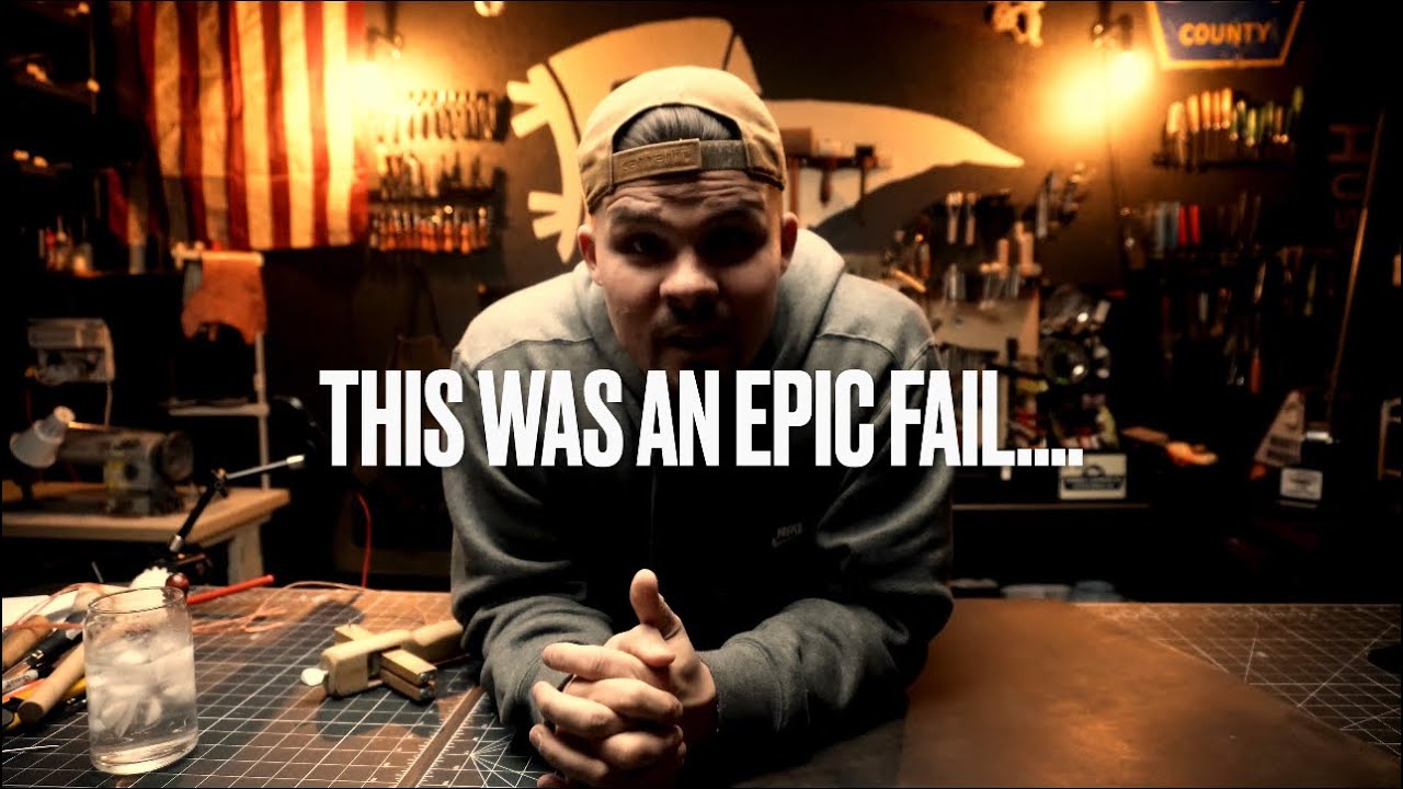 Leather Camera Strap FAIL / Leathercraft - YouTube