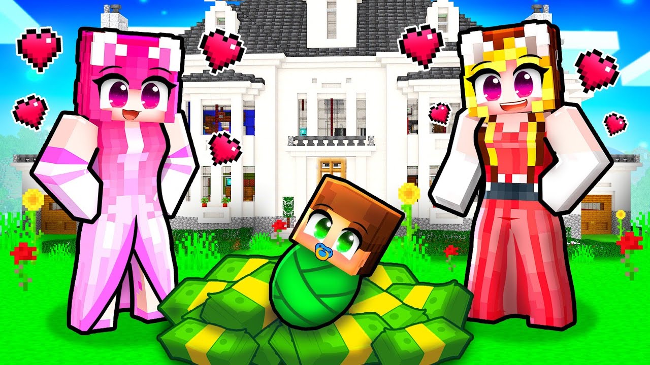 Sunt *SARAC* si ma Adopta o FAMILIE BOGATA pe Minecraft... - YouTube