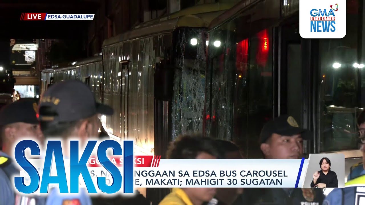 2 bus, nagbanggaan sa EDSA Bus Carousel sa Guadalupe, Makati; mahigit ...