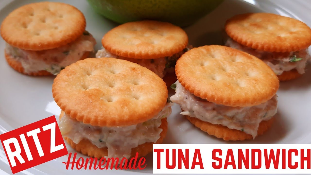 TUNA SALAD RECIPE WITH RITZ CRACKERS. TUNA SANDWICH. EASY RECIPES ...
