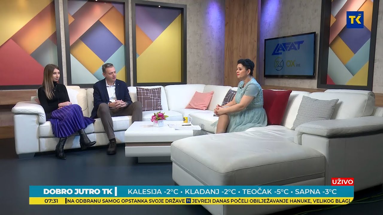 DOBRO JUTRO TK | Ajla Karić i dr. sci. Jasmin Suljagić, UNTZ - YouTube