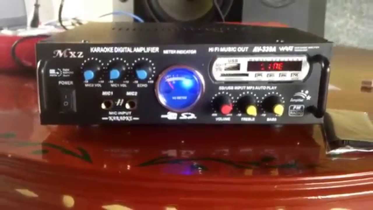 Ampli 12v AV339 - YouTube