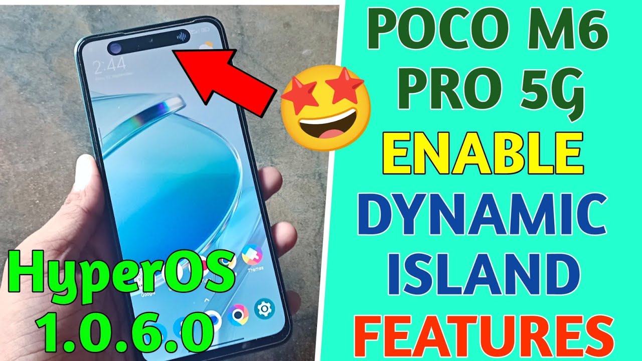 Poco M6 Pro 5g New Hyperos 1.0.6.0 Update New Feature Dynamic Island ...