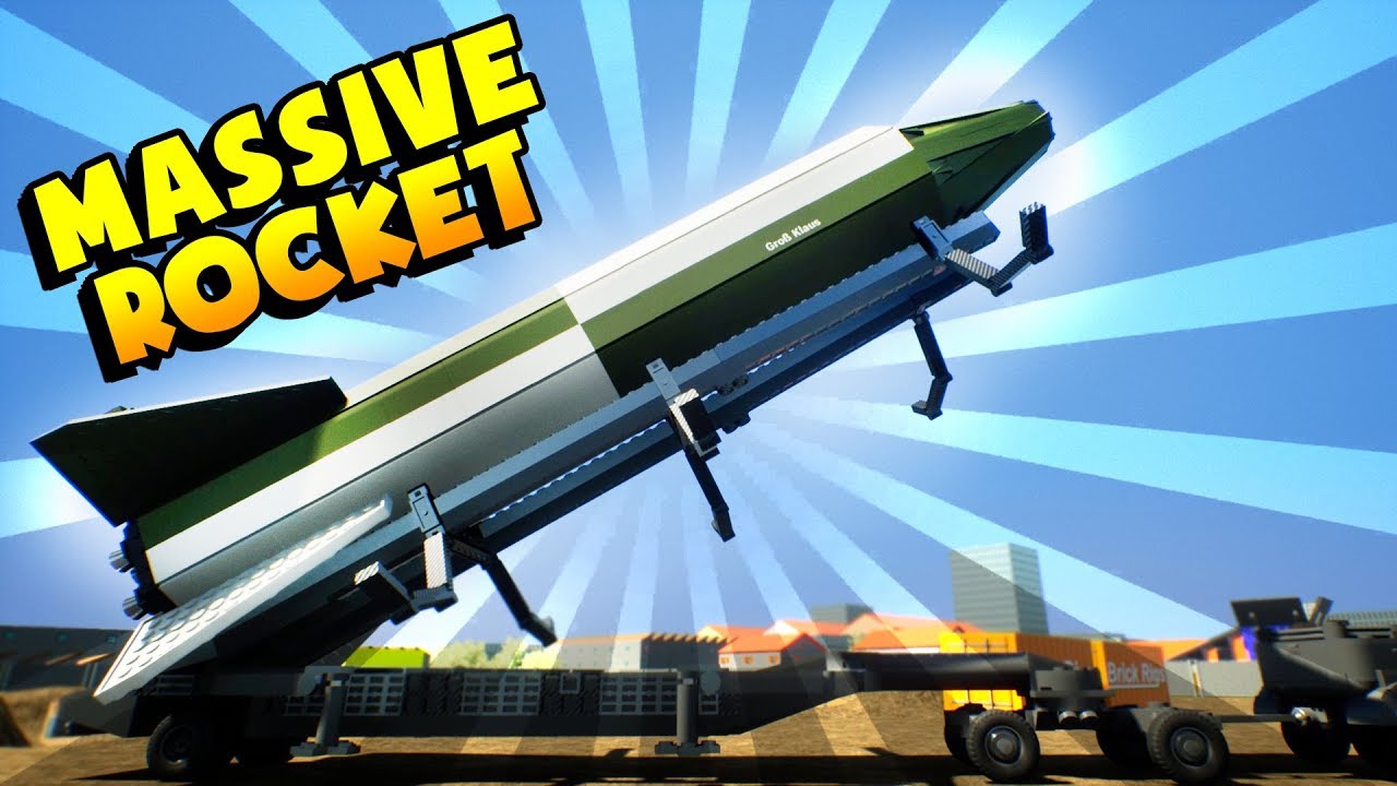 MASSIVE POWERFUL ROCKET TAKES DOWN LEGO CITY! (Brick Rigs) - YouTube